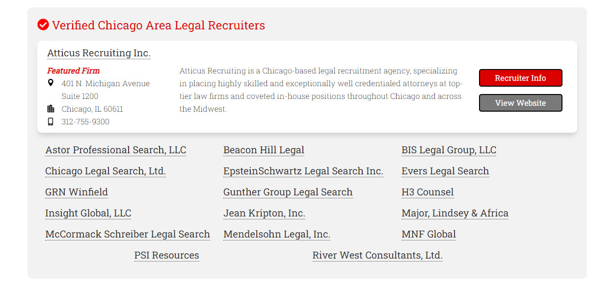 Utilize Exclusive Listings | Legal Recruiter Directory
